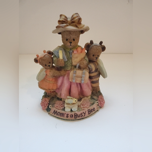 Source Unknown | Art | Vintage Bear Ceramic Collectable Moms A Busy Bee ...
